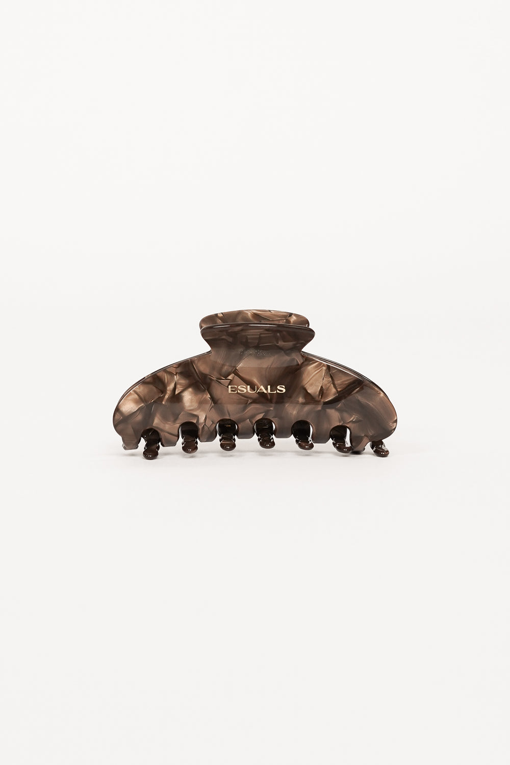 Haarclip klein breed marmer bruin | haarklem Esuals the label